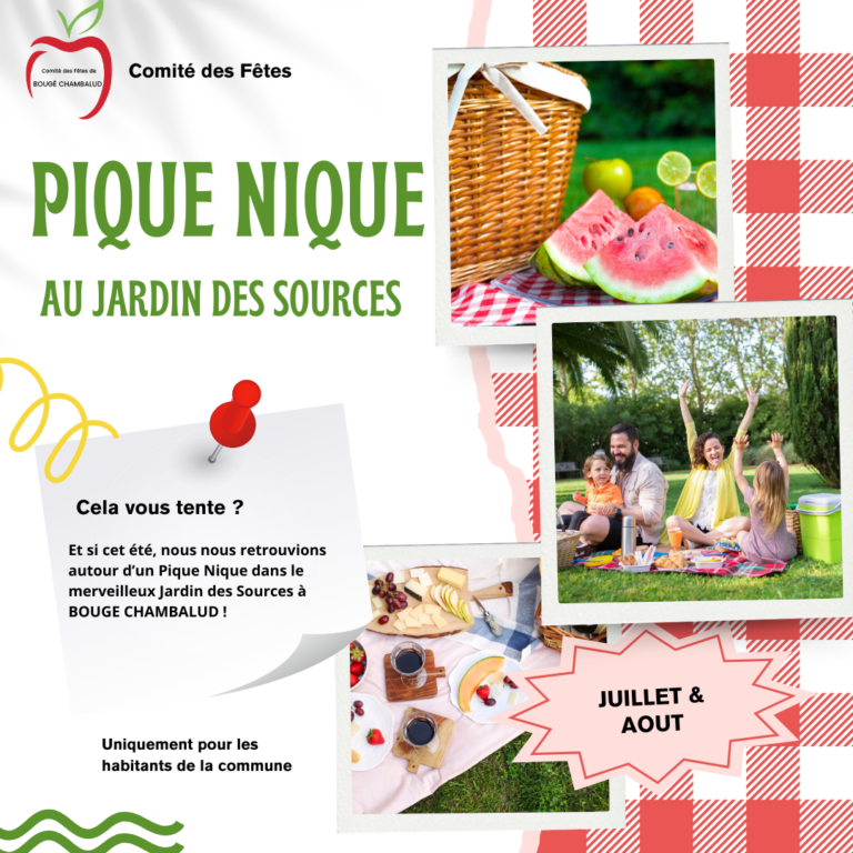 La journée internationale du pique-nique - Comité des Fêtes de Bougé ...